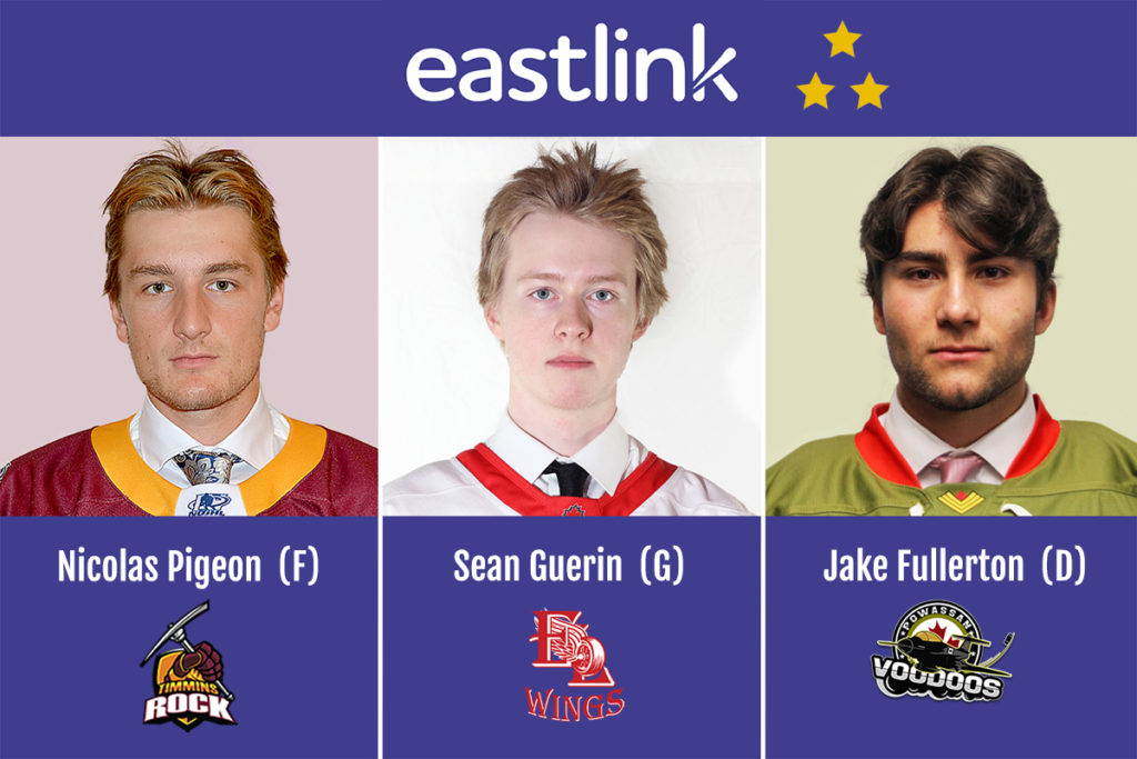 NOJHL names its Eastlink TV 3 Stars of the Week | NOJHL League Site