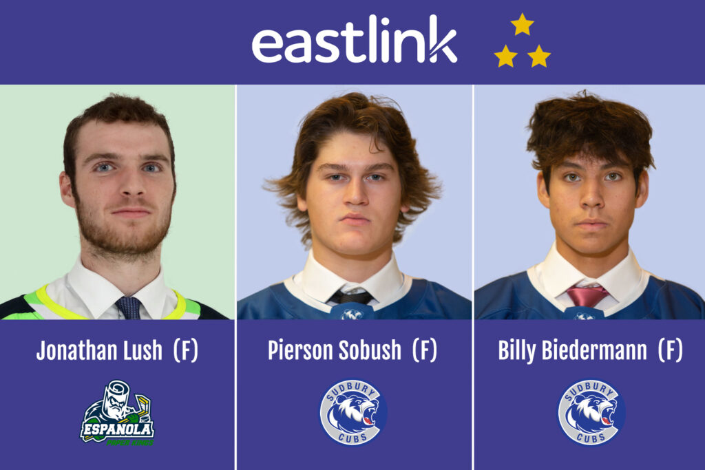 NOJHL names its Eastlink TV 3 Stars of the Week | NOJHL League Site
