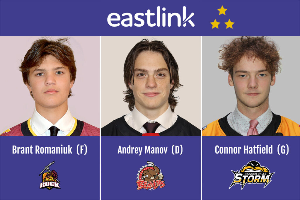 NOJHL names its Eastlink TV 3 Stars of the Week | NOJHL League Site