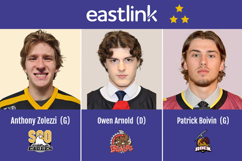 NOJHL announces its Eastlink TV 3 Stars of the Week | NOJHL League Site