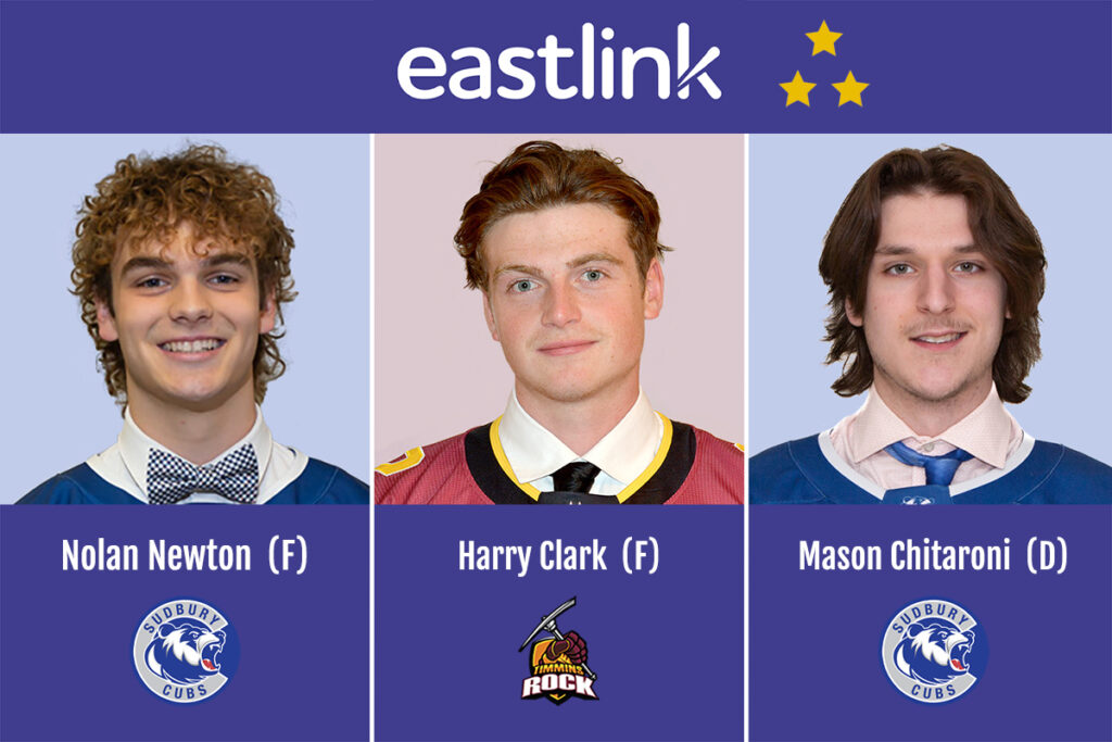 NOJHL names its Eastlink TV 3 Stars of the Week | NOJHL League Site