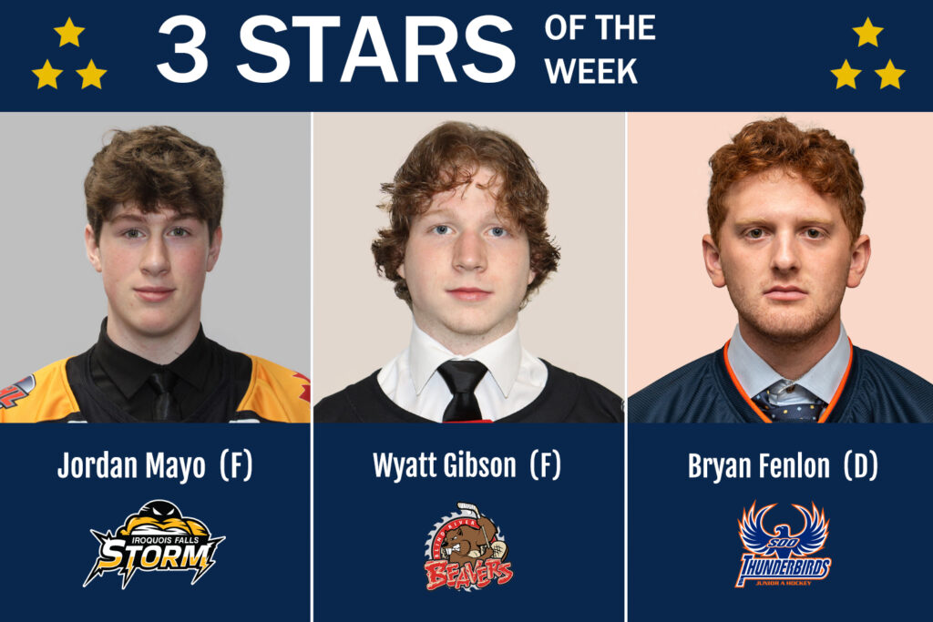 NOJHL names its initial 3 Stars of the Week for 2024-25 | NOJHL League Site