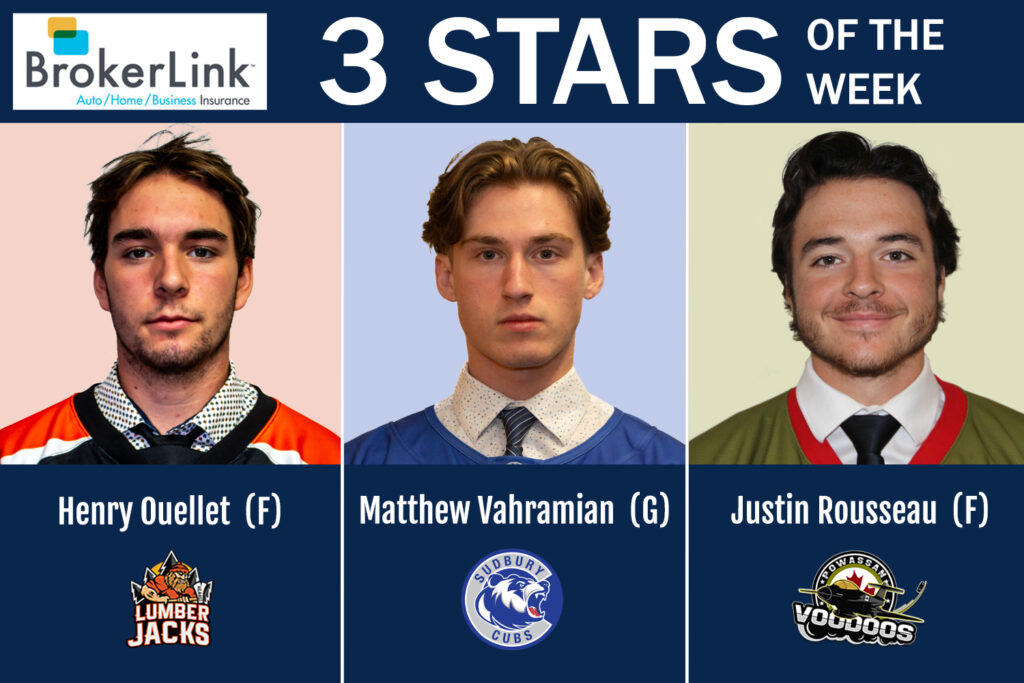 NOJHL names its BrokerLink Insurance 3 Stars of the Week | NOJHL League ...