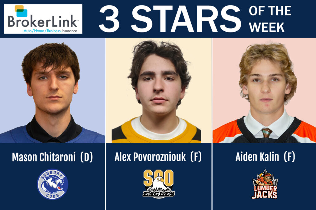NOJHL names its BrokerLink Insurance 3 Stars of the Week | NOJHL League ...