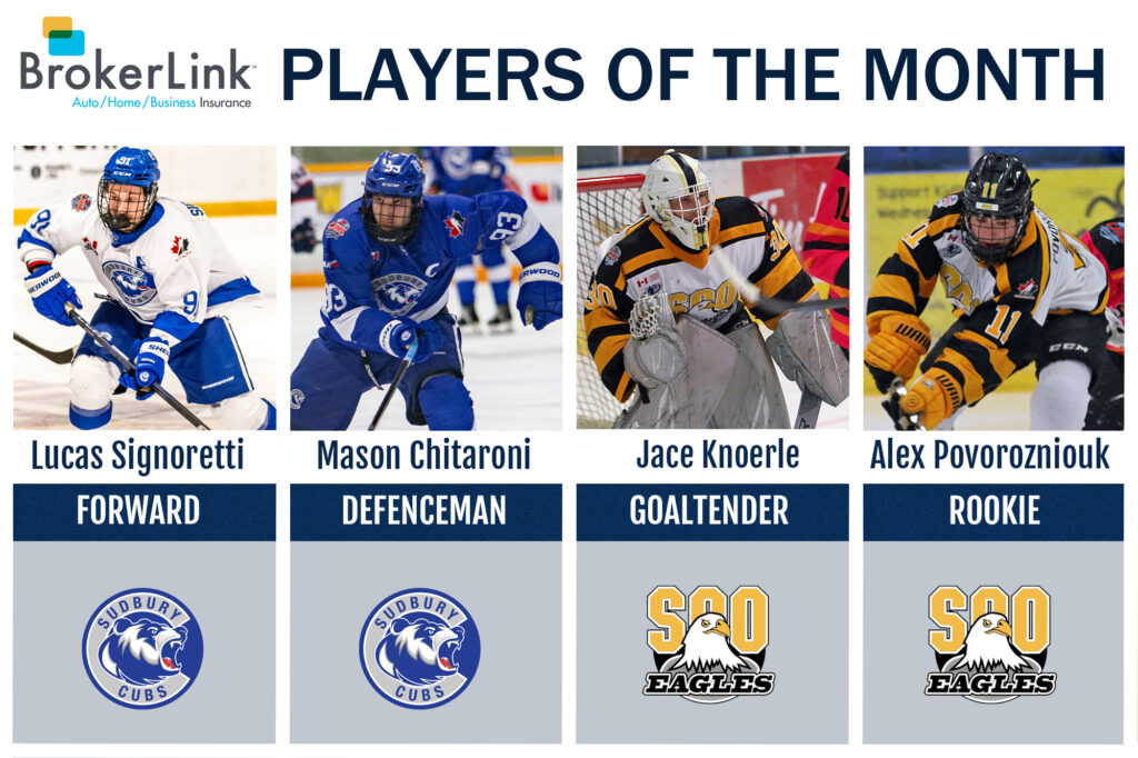NOJHL names its BrokerLink Insurance Players of the Month for December ...