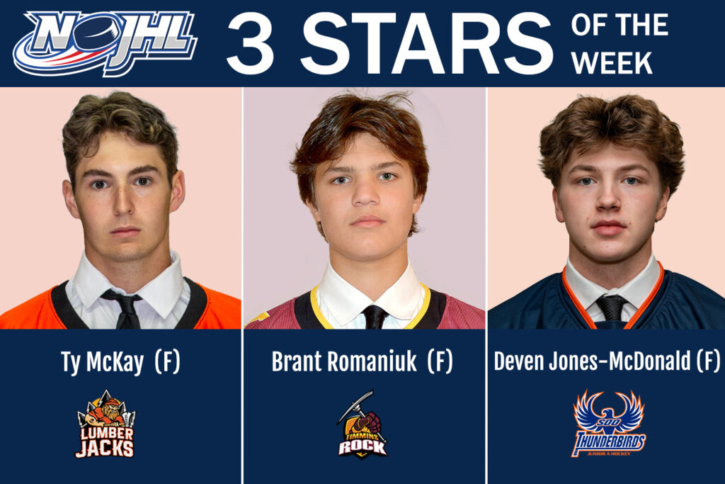 NOJHL names its 3 Stars of the Week | NOJHL League Site
